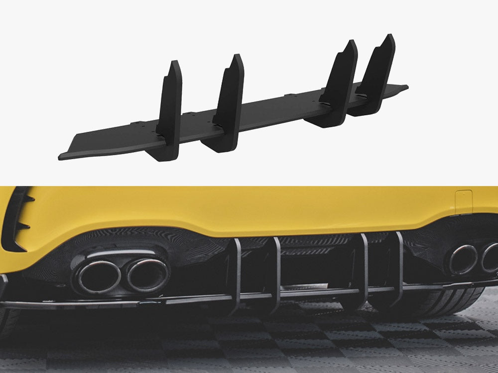 Maxton Design Street PRO Rear Diffuser Mercedes AMG A45 S Aero Pack W1 ...