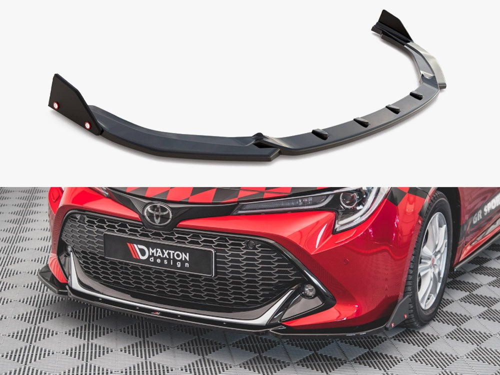 Maxton Design Front Splitter V.1 + Flaps Toyota Corolla GR Sport XII ...