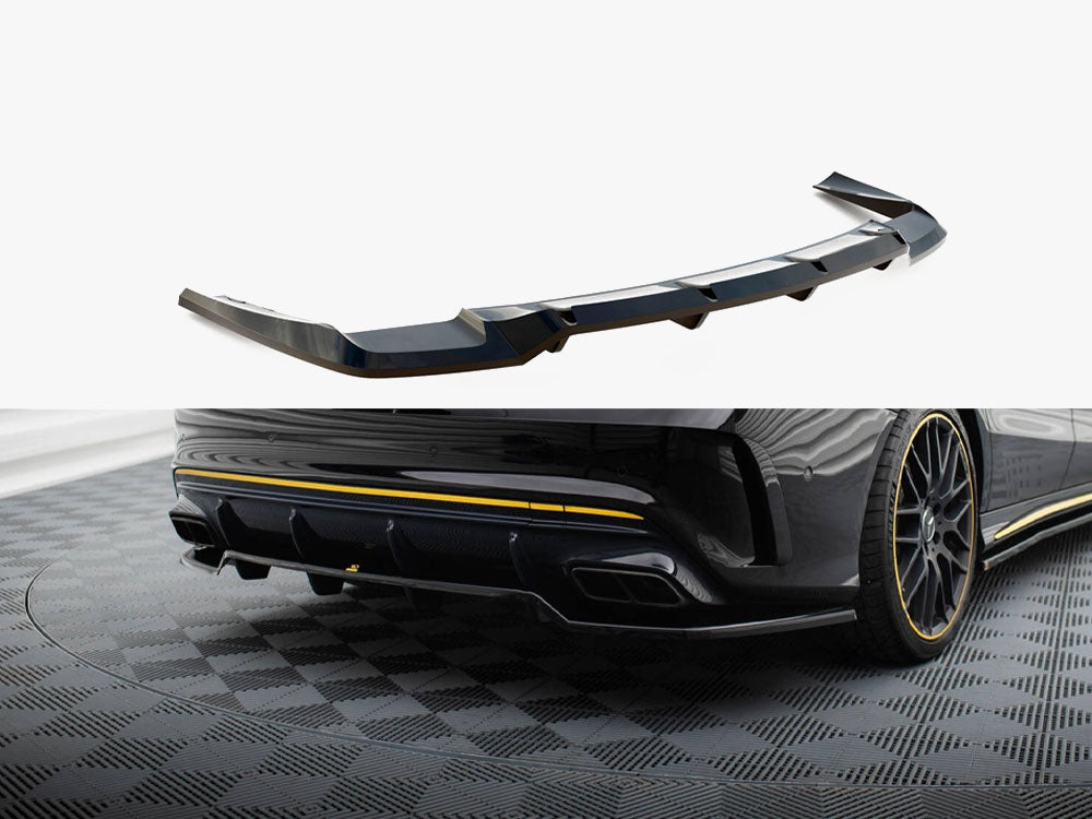 Maxton Design Rear Splitter (Vertical Bars) Mercedes-AMG CLA 45 C117 F ...