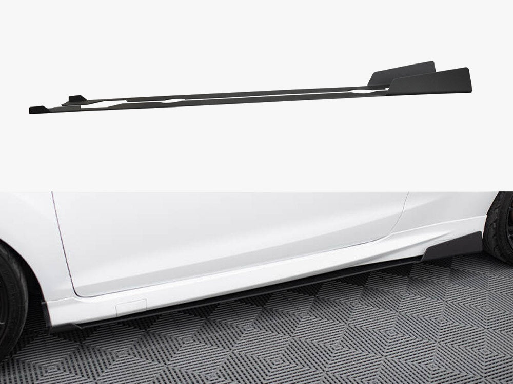 Maxton Design Racing Side Skirts Splitters Ford Fiesta Mk7 ST Facelift ...