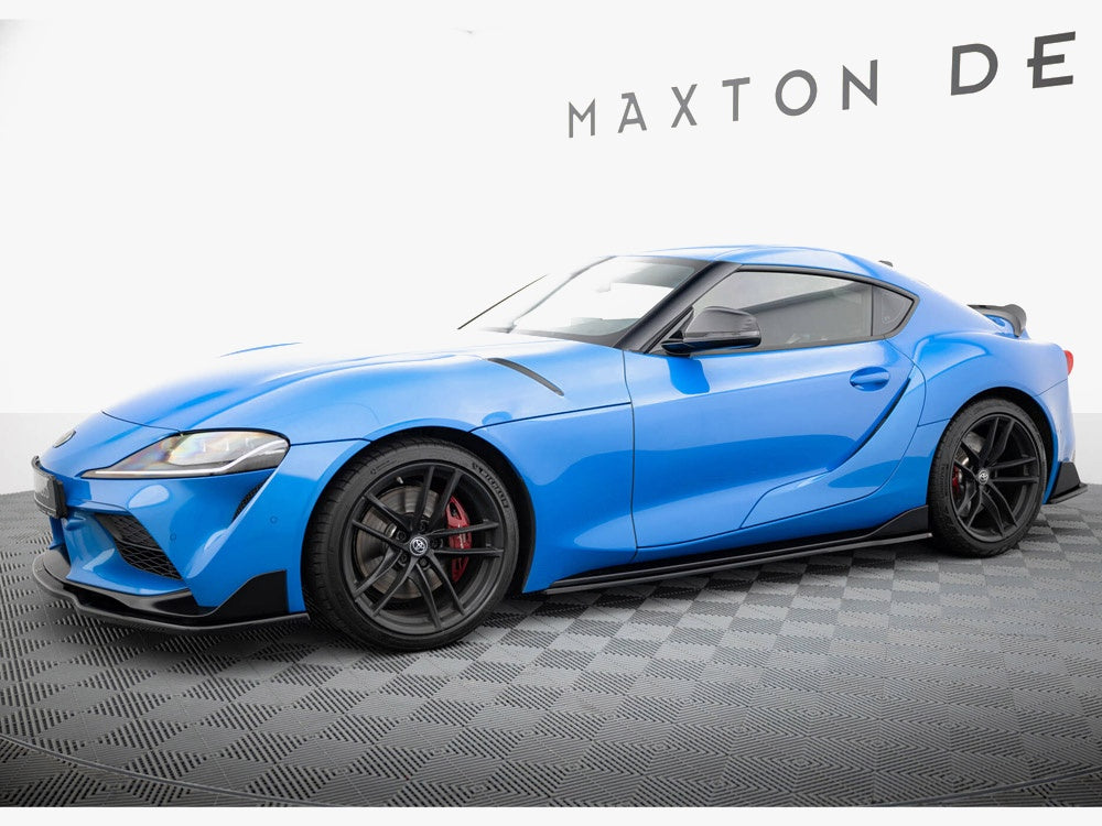 Maxton Design Side Skirts Diffusers V.2 Toyota Supra Mk5 - Carbon Look ...