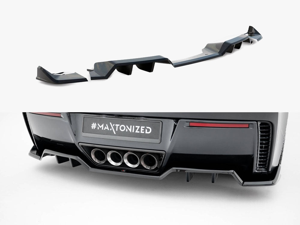 Maxton Design Rear Splitter (Vertical Bars) + Rear Side Splitters Chev ...