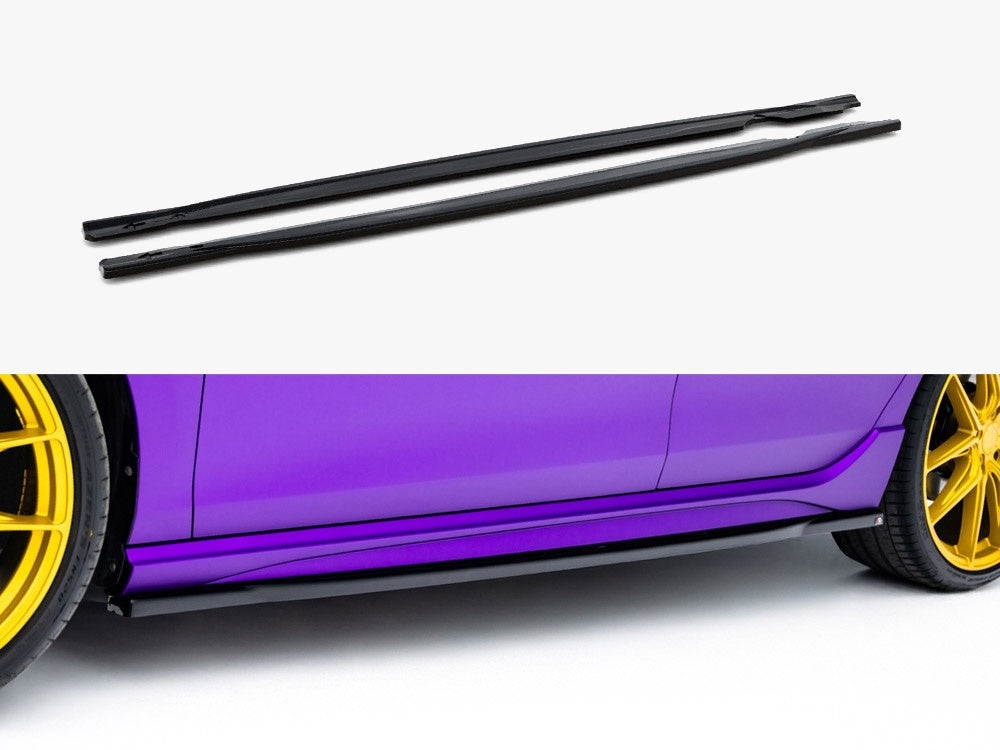 Maxton Design Side Skirts Diffusers V.1 Volkswagen Golf R Mk8 Facelift ...